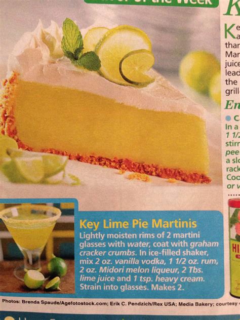 Key Lime Pie Martinis Key Lime Pie Martini Alcohol Recipes Vanilla