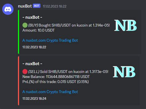 Discord Notifications Nuxbot Automated Crypto Trading Bot
