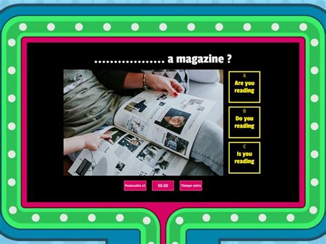 Present Progressive Questions And Answers Gameshow Quiz