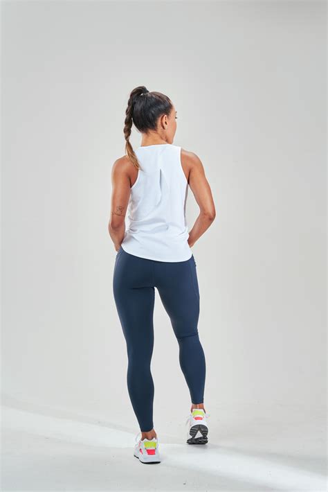 Rise Vest Top White New Dimensions Active