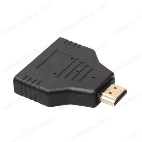 Black Hdmi Male To Female 1 To 2 Way Splitter At Best Price In Ahmedabad Netmart India