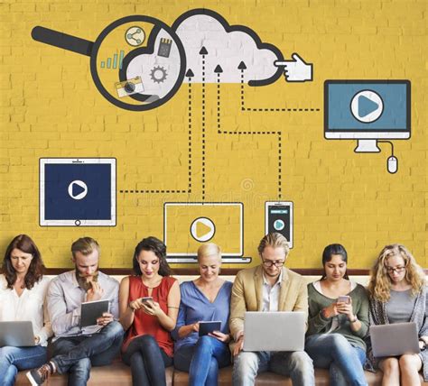 Cloud Storage Connection Devices Technology Concept Stock Image Image Of Network Connect