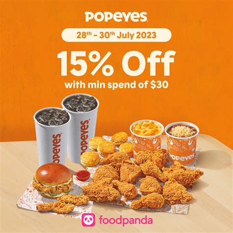 28 30 Jul 2023 Popeyes 15 Off Promo