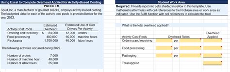 Solved Using Excel To Compute Overhead Applied For Chegg Com
