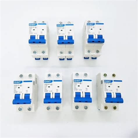 New Chint Mini Circuit Breaker Nxb 63 2 Poles C Type 6a 10a 16a 20a 25a