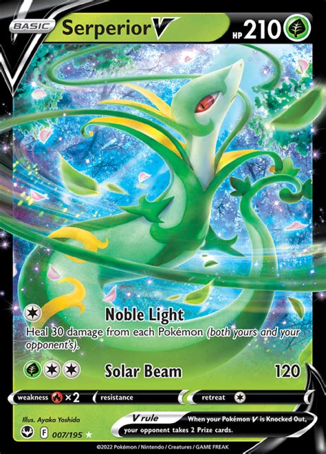 Serperior V Silver Tempest Rare Holo V Pokemon Tcg Digitaltq