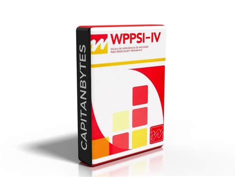Comprar Wppsi Iv 4