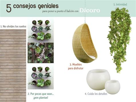 5 consejos para decorar balcones pequeños con encanto Decorar balcon