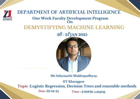Sabyasachi Mukhopadhyay On Linkedin Facultydevelopmentprogramme Fdp