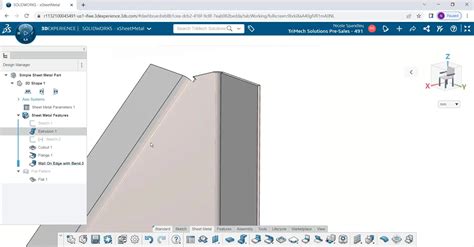 Exploring The DEXPERIENCE D Sheet Metal Creator XSheetMetal App TriMech DEXPERIENCE