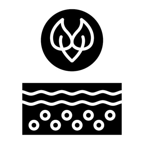 Premium Vector Sensitive Skin Glyph Solid Black Illustration