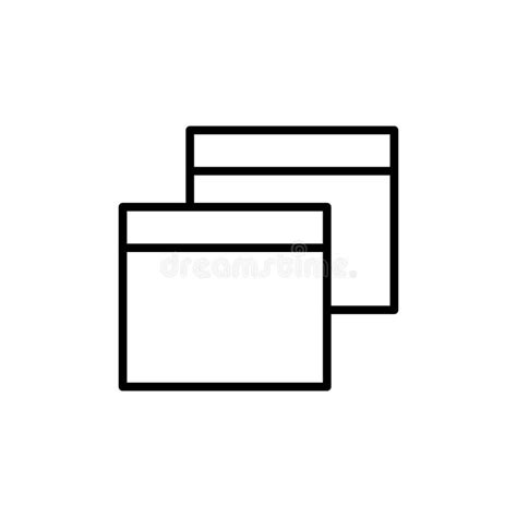 Window Restore Icon Isolated On White Background Stock Illustration