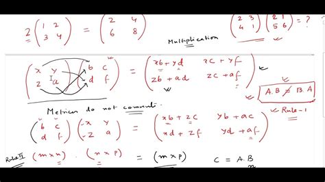 Matrix Addition And Matrix Multiplication Tutorial 2 Matrix Algebra