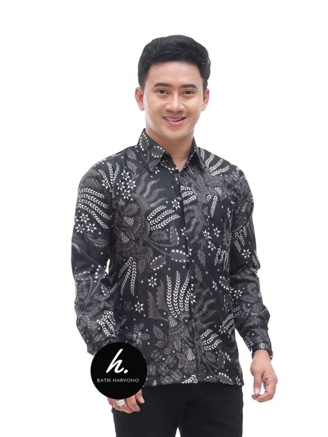 Jual Batik Haryono Baju Kemeja Pria Dewasa Lengan Panjang Shopee