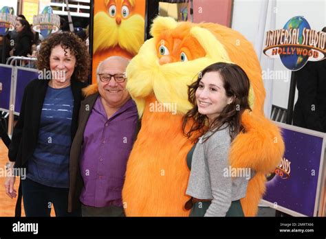 Rhea Perlman Danny Devito The Lorax And Daughter Lucy Devito At The