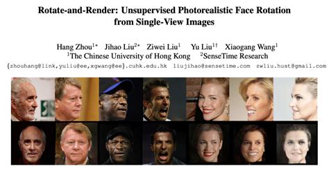 Cvpr 2020 反传统的无监督人脸旋转方案：旋转 渲染 智源社区