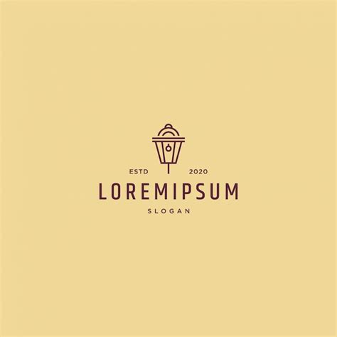 Premium Vector Lantern Logo Template
