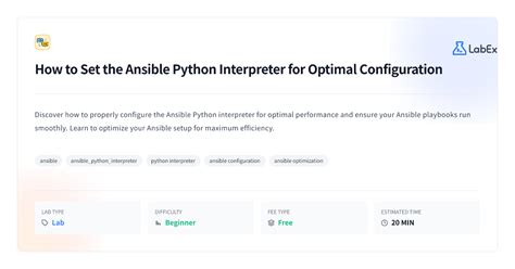 How To Set The Ansible Python Interpreter For Optimal Configuration Labex