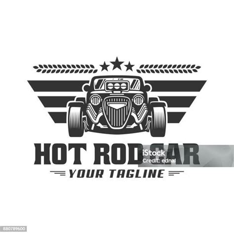 Hotrod 벡터 벡터 핫 로드 자동차 디자인 Hotrod 벡터 엠 블 럼 핫 로드 차 개념에 대한 스톡 벡터 아트 및 기타 이미지 Istock