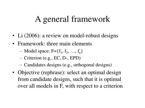 PPT Bayesian Model Robust And Model Discrimination Designs PowerPoint Presentation ID