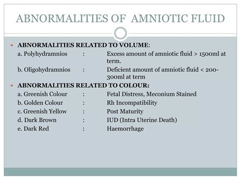 Fetal Membranes Amniotic Cavity And Amniotic Fluid Pptx