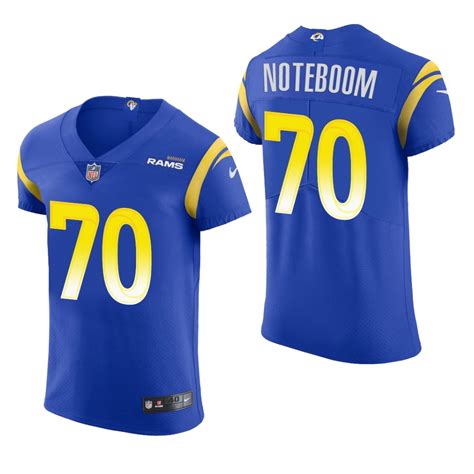 Los Angeles Rams Joseph Noteboom Royal Jersey Vapor Elite Mens