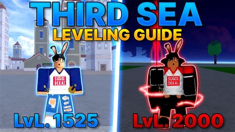 Third Sea Leveling Guide 1525 2000 Blox Fruits YouTube
