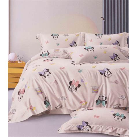 Jual Sprei Set Sutra Serat Bambu Mini Book Cream Dumbo Fun Labubu Spongebob Frozen