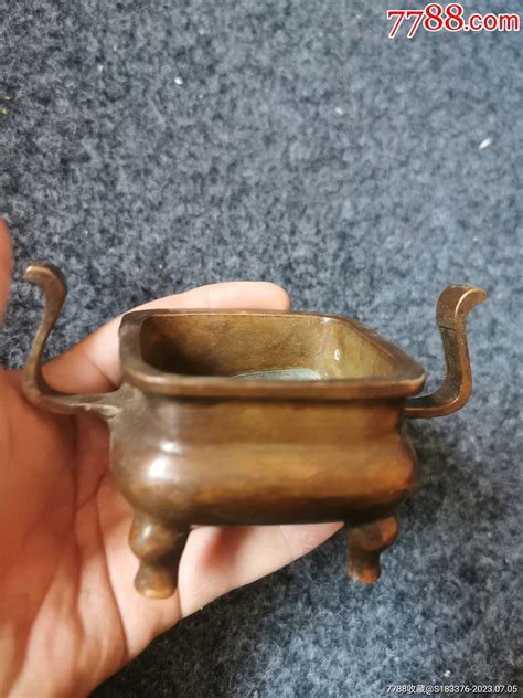 一只铜香炉铜炉新手玩古货【7788收藏收藏热线】