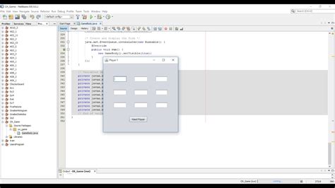 tic tac toe gui using java part 1 3 youtube