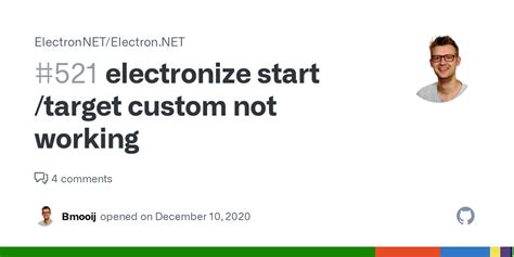 Electronize Start Target Custom Not Working · Issue 521 · Electronnet