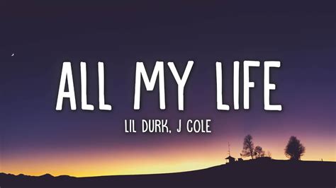 Lil Durk All My Life Lyrics Ft J Cole Youtube