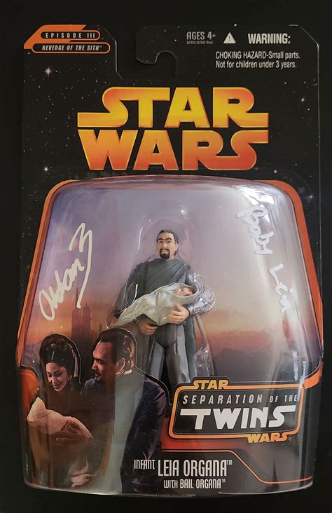 Aidan Barton Autographed Star Wars Separation Of Twins Leia Figure