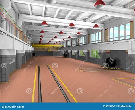 Architecture Industrial Zones Metall Crossbar Stock Illustration