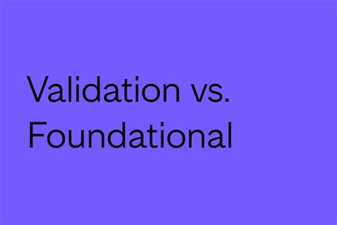 Customer Segmentation Validation Vs Foundational Uk