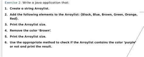 Solved Exercise 2 Write A Java Application That 1 Create