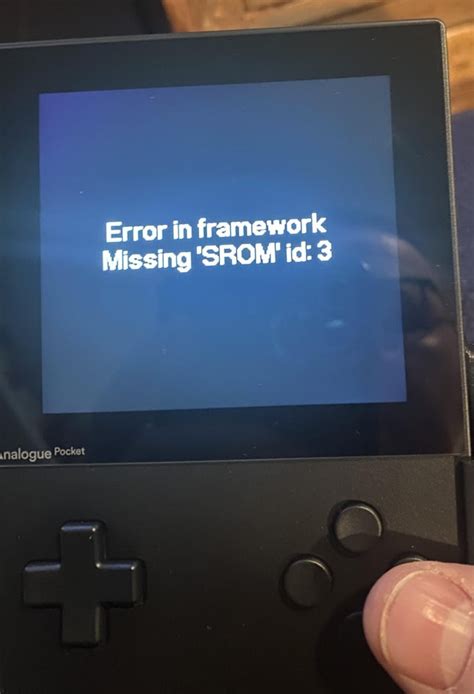 Neo Geo Core Error R Analoguepocket