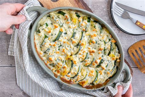 Vegetarischer Kartoffel Zucchini Auflauf Mit Feta Rezept Eatde
