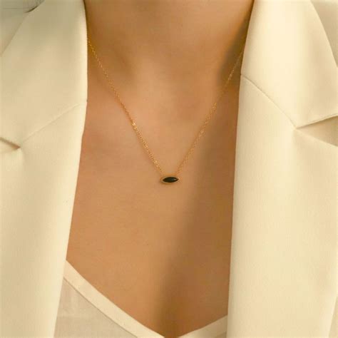 Collier ETIKA En Acier Jaune Et Sodalite Bleue AE C7SD0002 Aelys