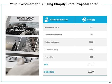 Building Shopify Store Proposal Powerpoint Presentation Slides