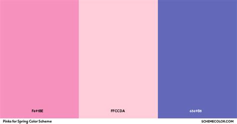 Pinks For Spring Color Scheme Palettes SchemeColor Com