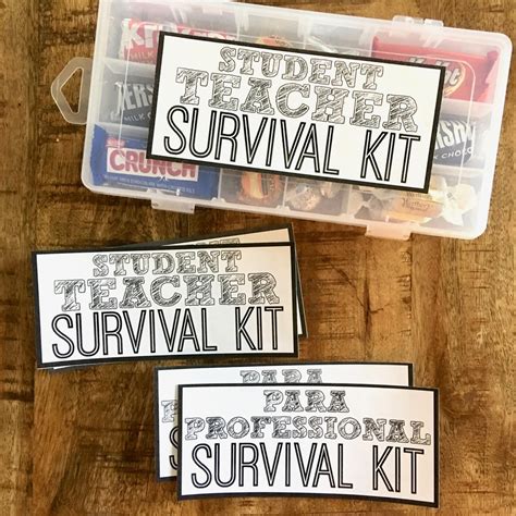 Teacher Survival Kit With Free Printable Smashed Peas And Carrots