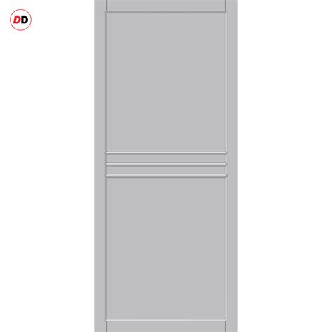 Adina Panel Solid Wood Internal Door Pair Uk Made Dd0107p Mist Grey
