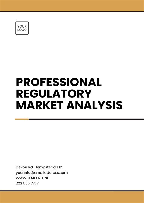 Free Market Analysis Template To Edit Online