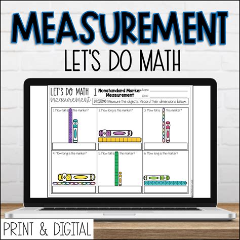 Digital Lets Do Math No Prep 2nd Grade Measurement Worksheets And