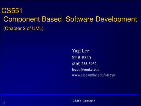 Ppt Cs551 Component Based Software Development Chapter 2 Of Uml