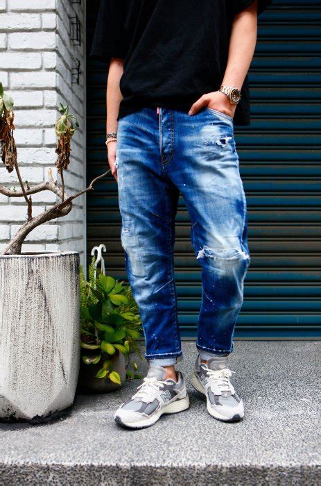 Dsquared2 D2 21fw Combat Jean 義大利 潑漆 破壞 水洗 錐形 丹寧 牛仔褲 全新 現貨 Yahoo奇摩拍賣