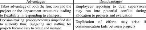 Advantages And Disadvantages Of Matrix Organizational Structure
