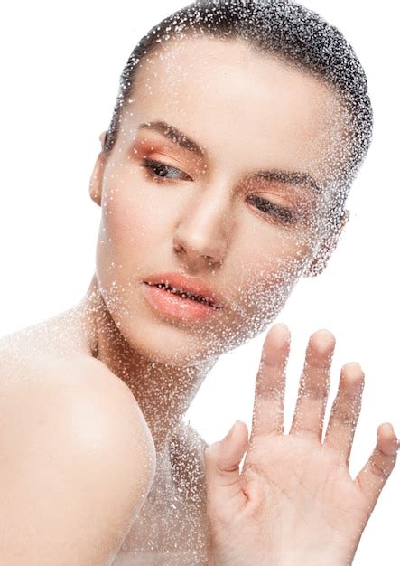 Premium Photo Woman Looking Through Wet Glass