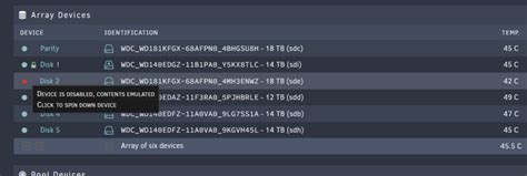 Disk2 Device Is Disabled Contents Emulated Unraid General Support